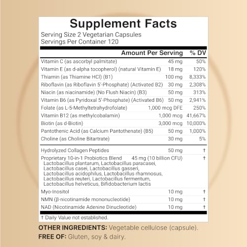 Vegan-friendly B vitamins supplement