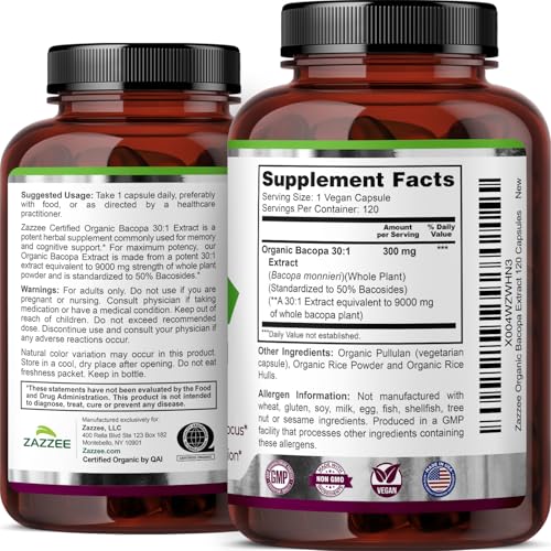 vegan-friendly Bacopa Monnieri supplement