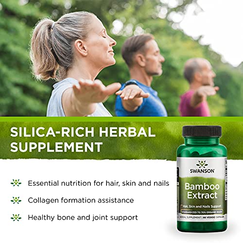 Vegan-friendly bamboo extract capsules