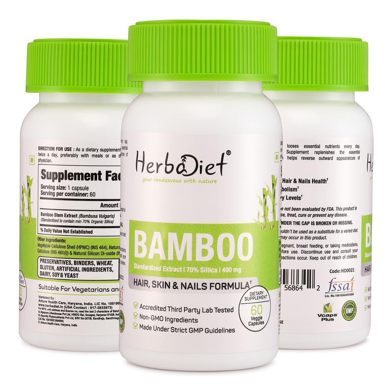 vegan-friendly bamboo extract supplement