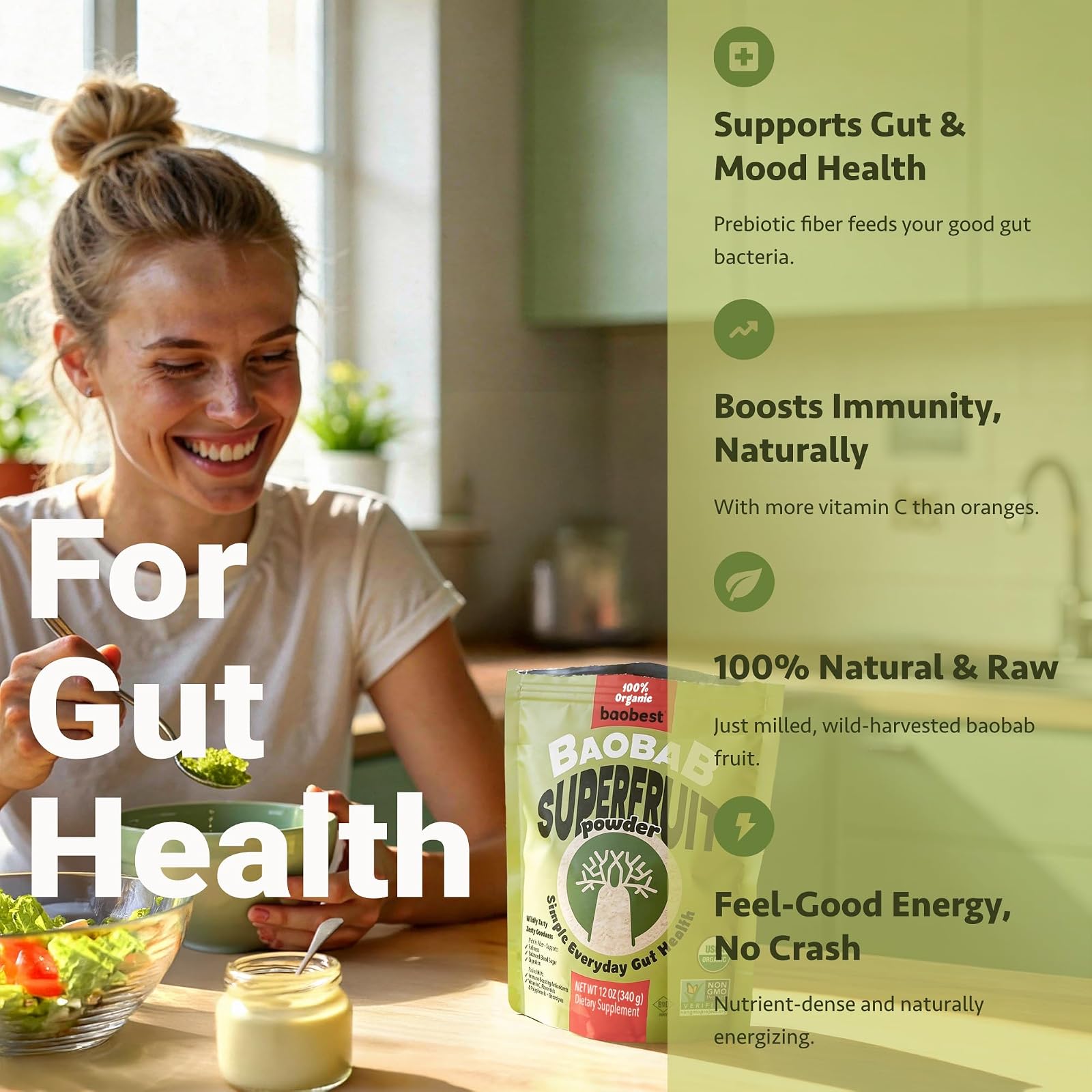 vegan-friendly baobab fiber powder