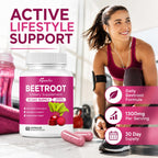 Vegan-friendly beet root capsules