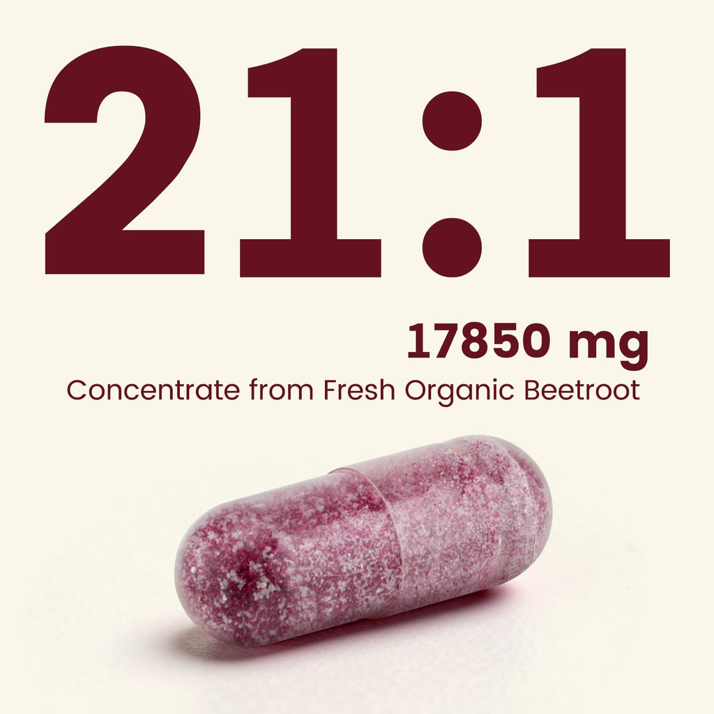 vegan-friendly beet root capsules