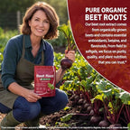 Vegan-friendly beet root capsules