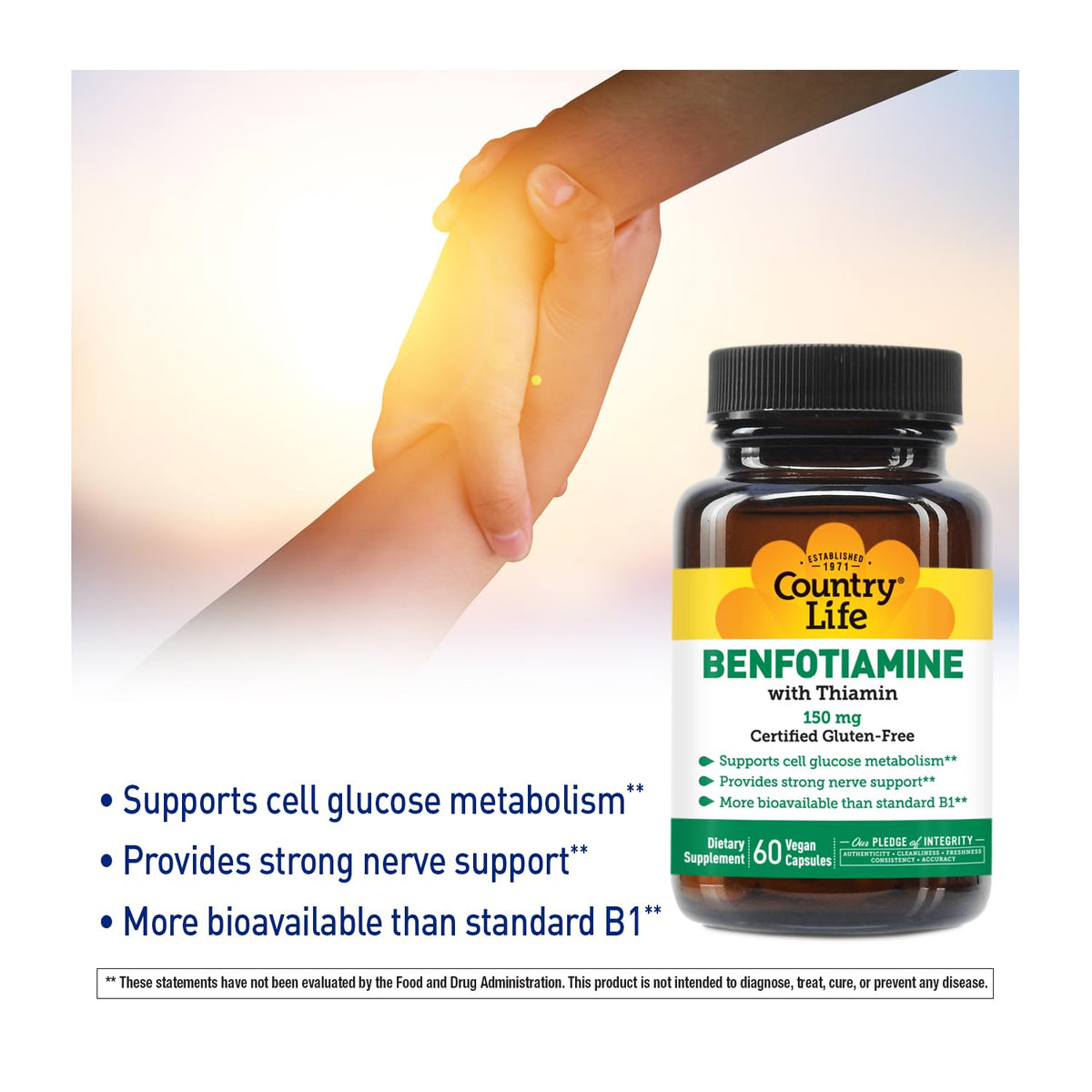 Vegan-friendly benfotiamine for wellness