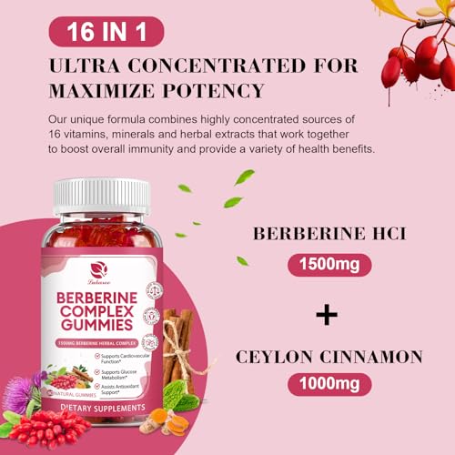 Vegan-friendly Berberine Complex Gummies