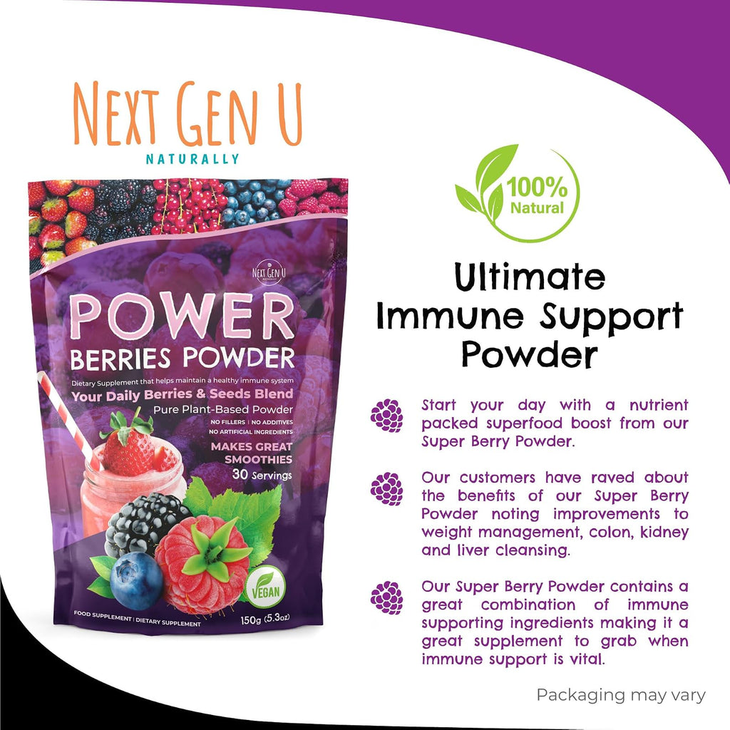 vegan-friendly berry supplement powder