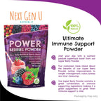 vegan-friendly berry supplement powder