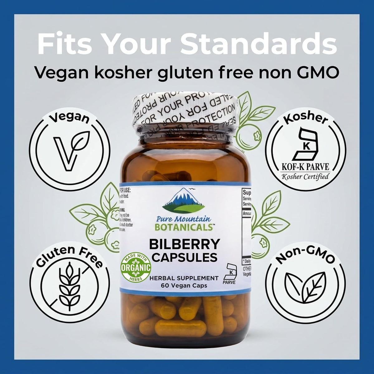 vegan-friendly bilberry supplement for health