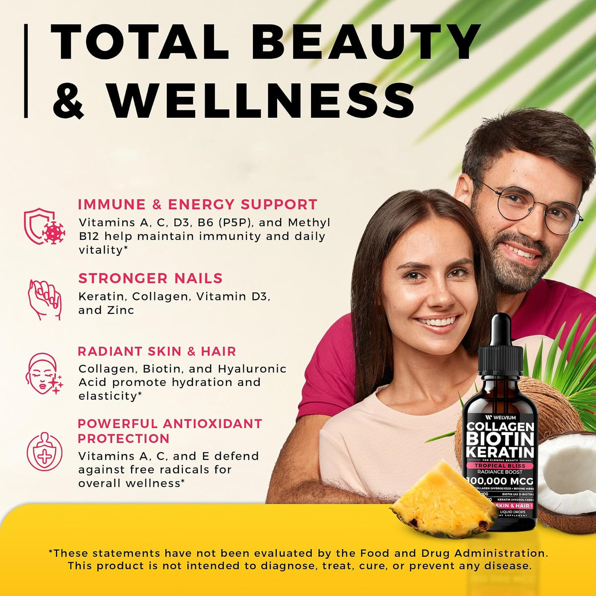 Vegan-friendly biotin and collagen