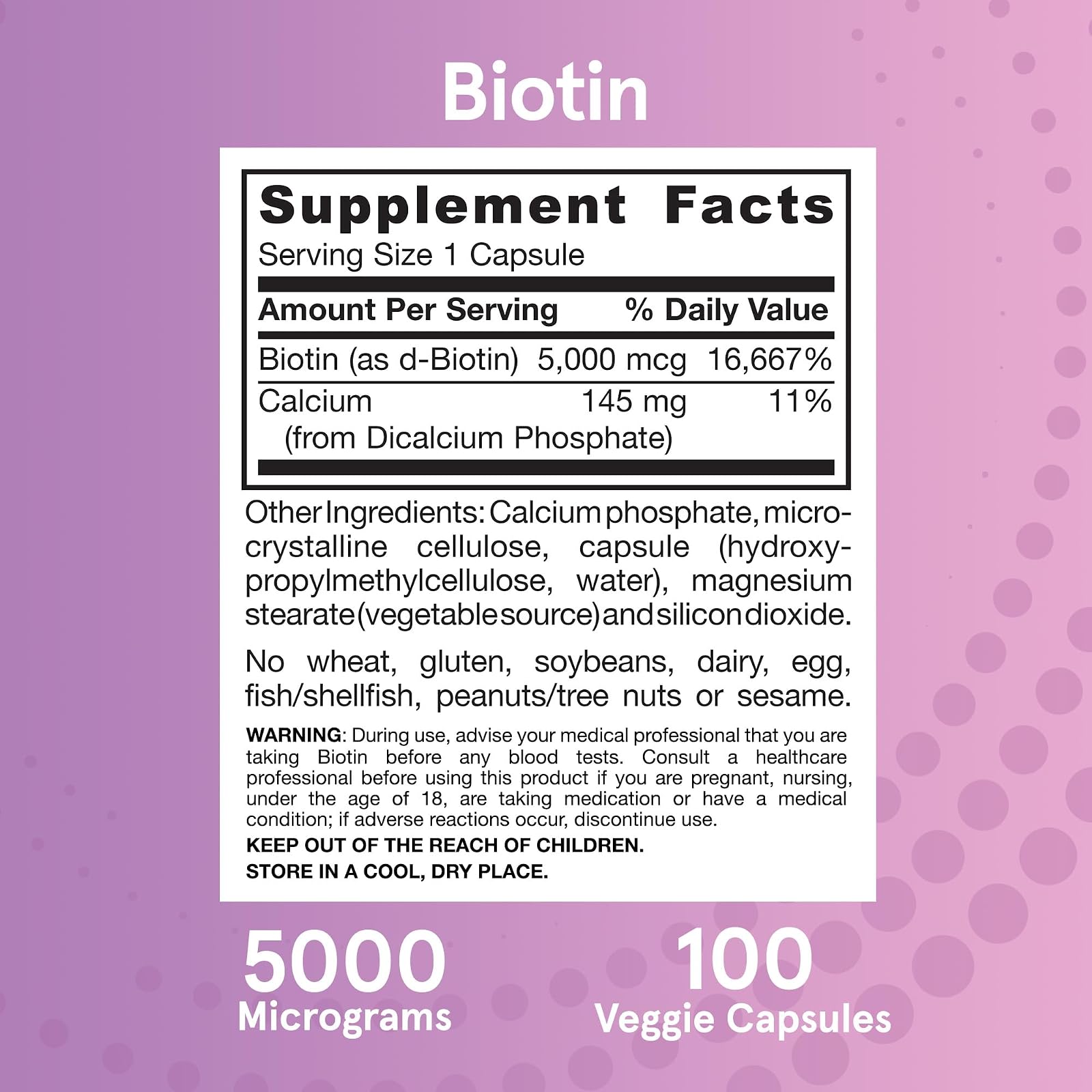 vegan-friendly biotin capsules
