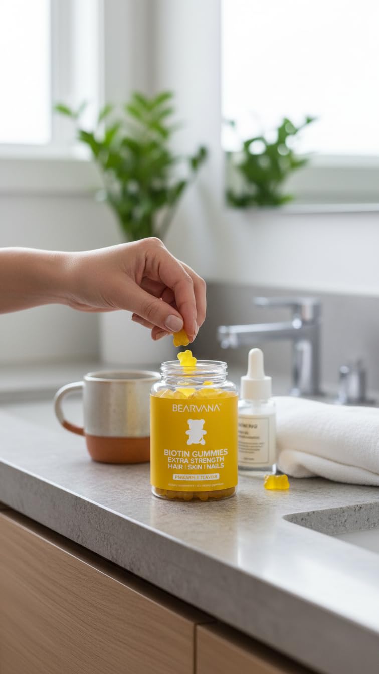Vegan-friendly biotin gummies for wellness