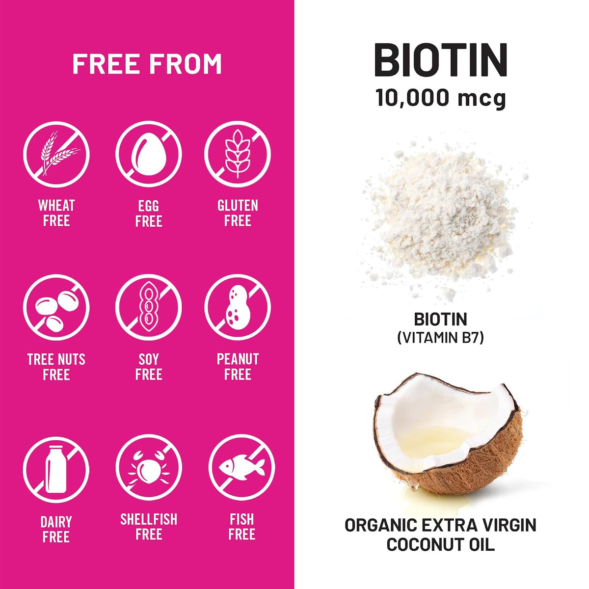 Vegan-friendly biotin softgels 120 count