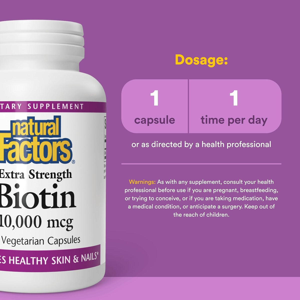 Vegan-friendly Biotin supplement for nails