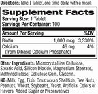 Vegan-friendly biotin supplement