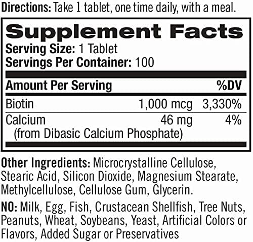 Vegan-friendly biotin supplement