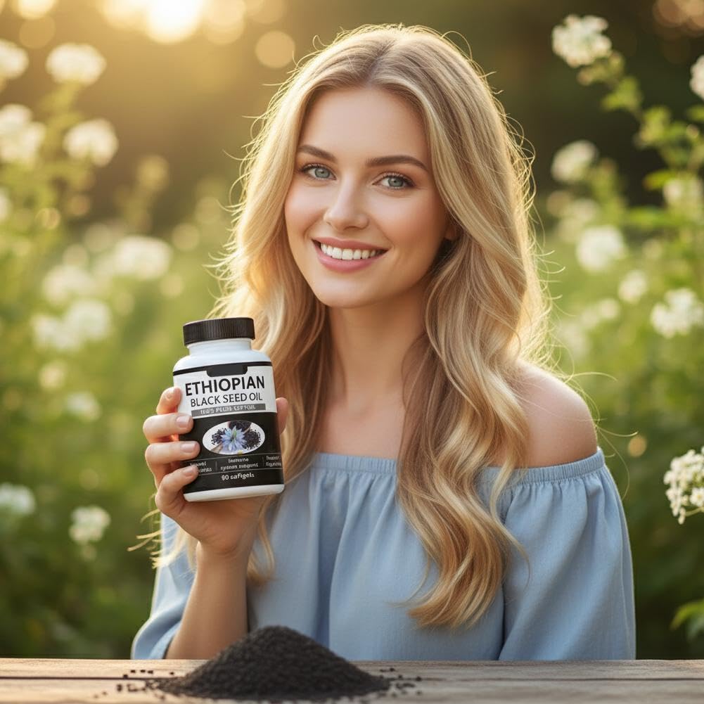 vegan-friendly black seed oil softgels