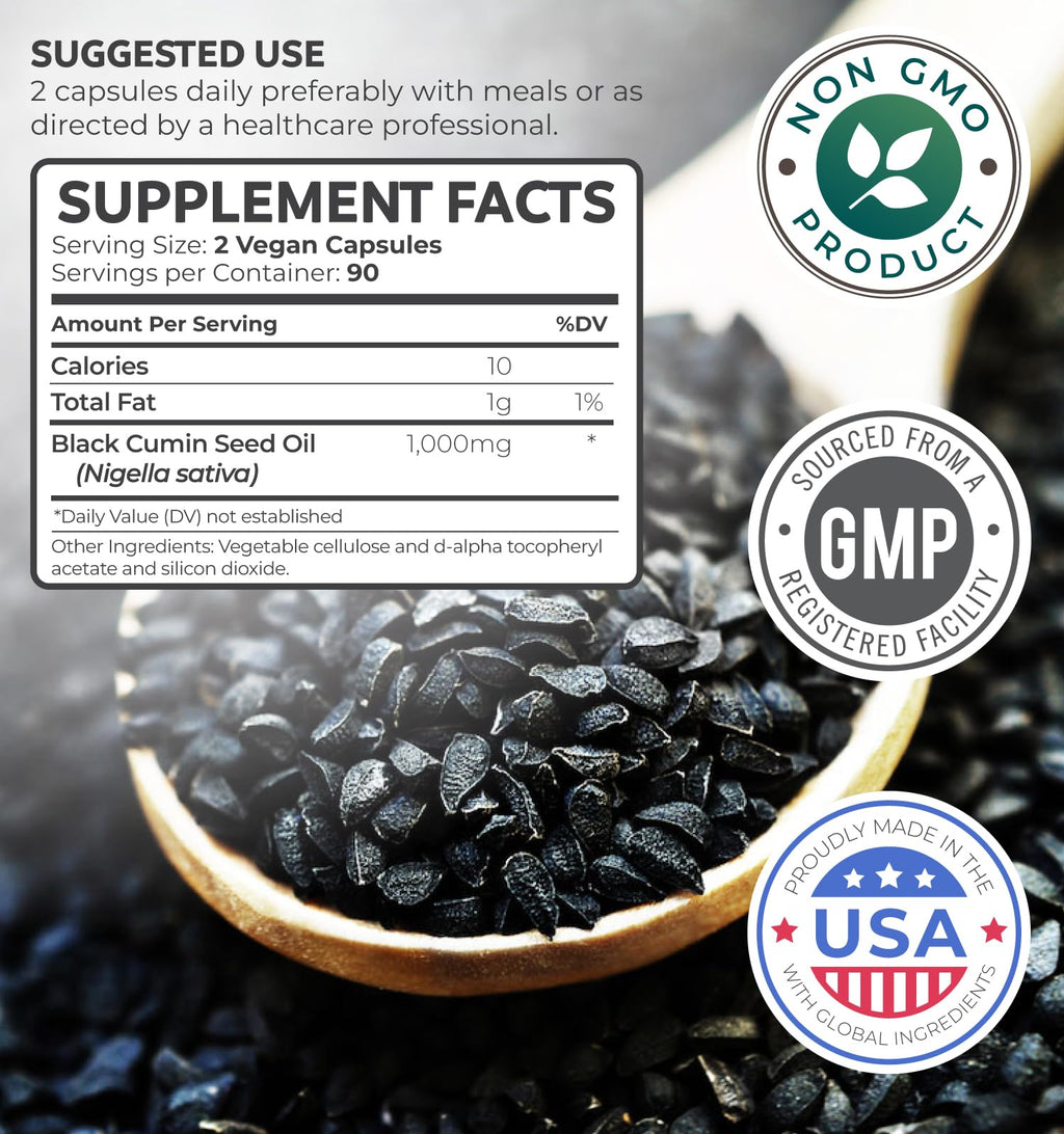 Vegan-friendly black seed oil