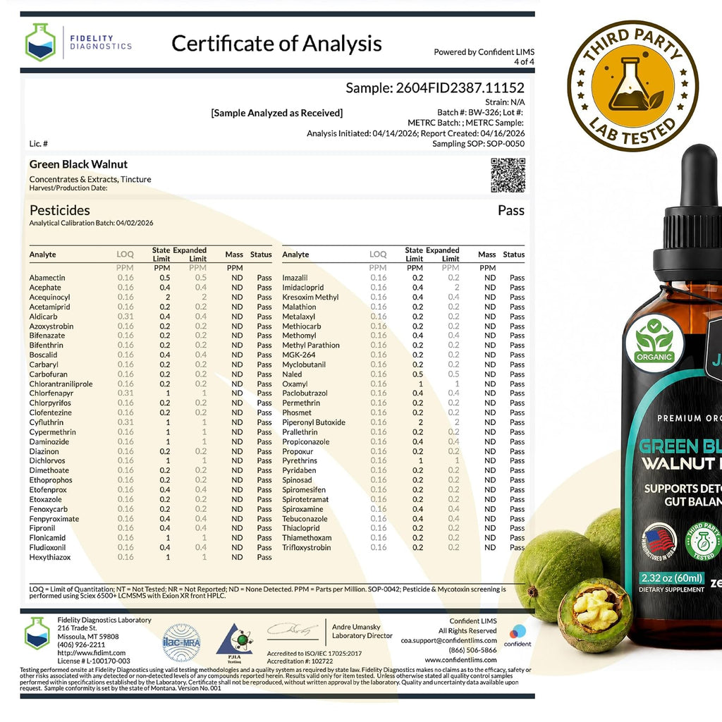 vegan-friendly black walnut tincture