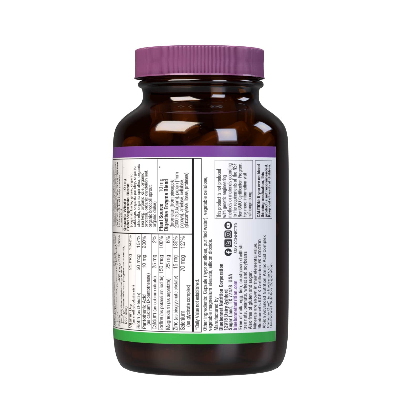 Vegan-friendly blended supplements for immunity