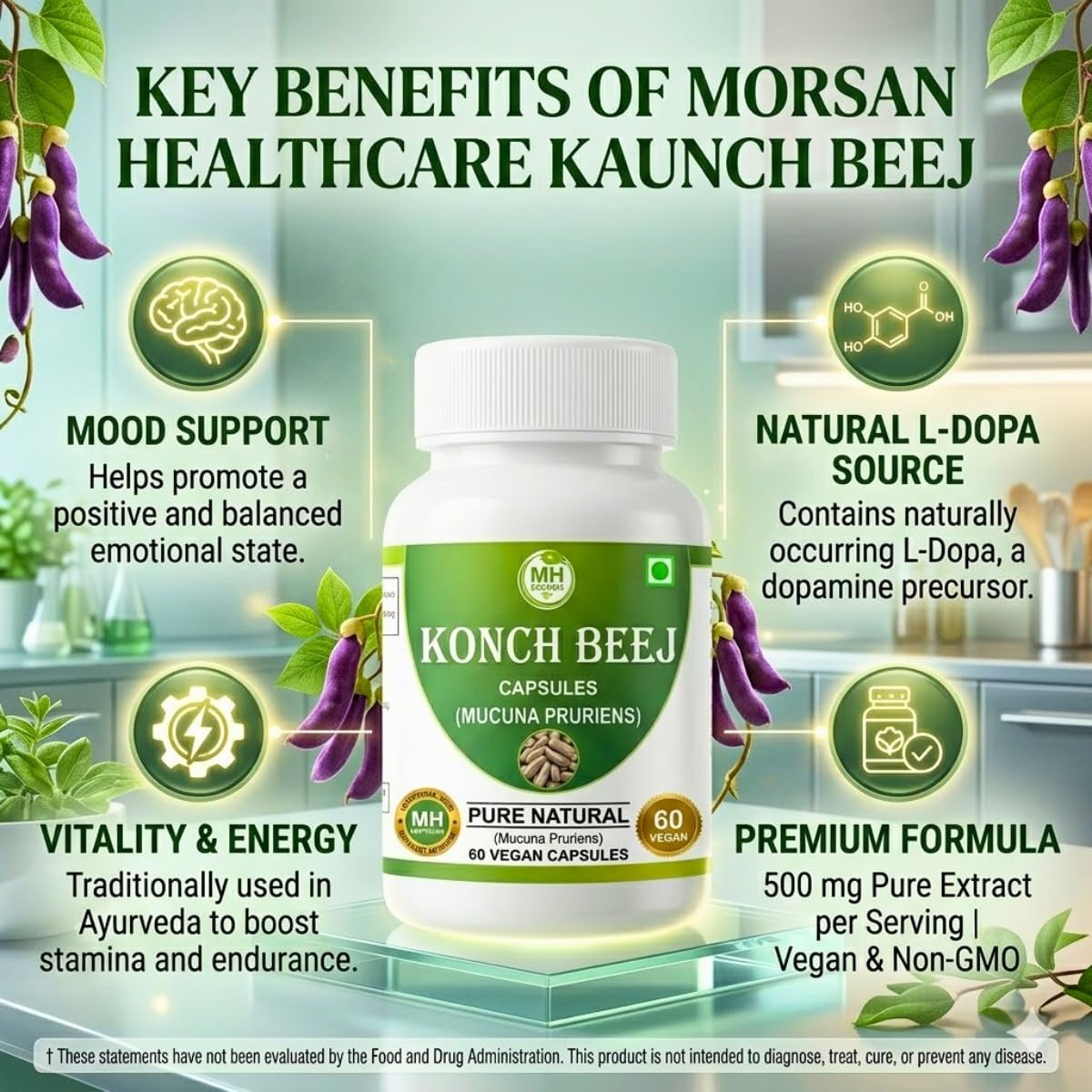Vegan-friendly blended vitamin capsules