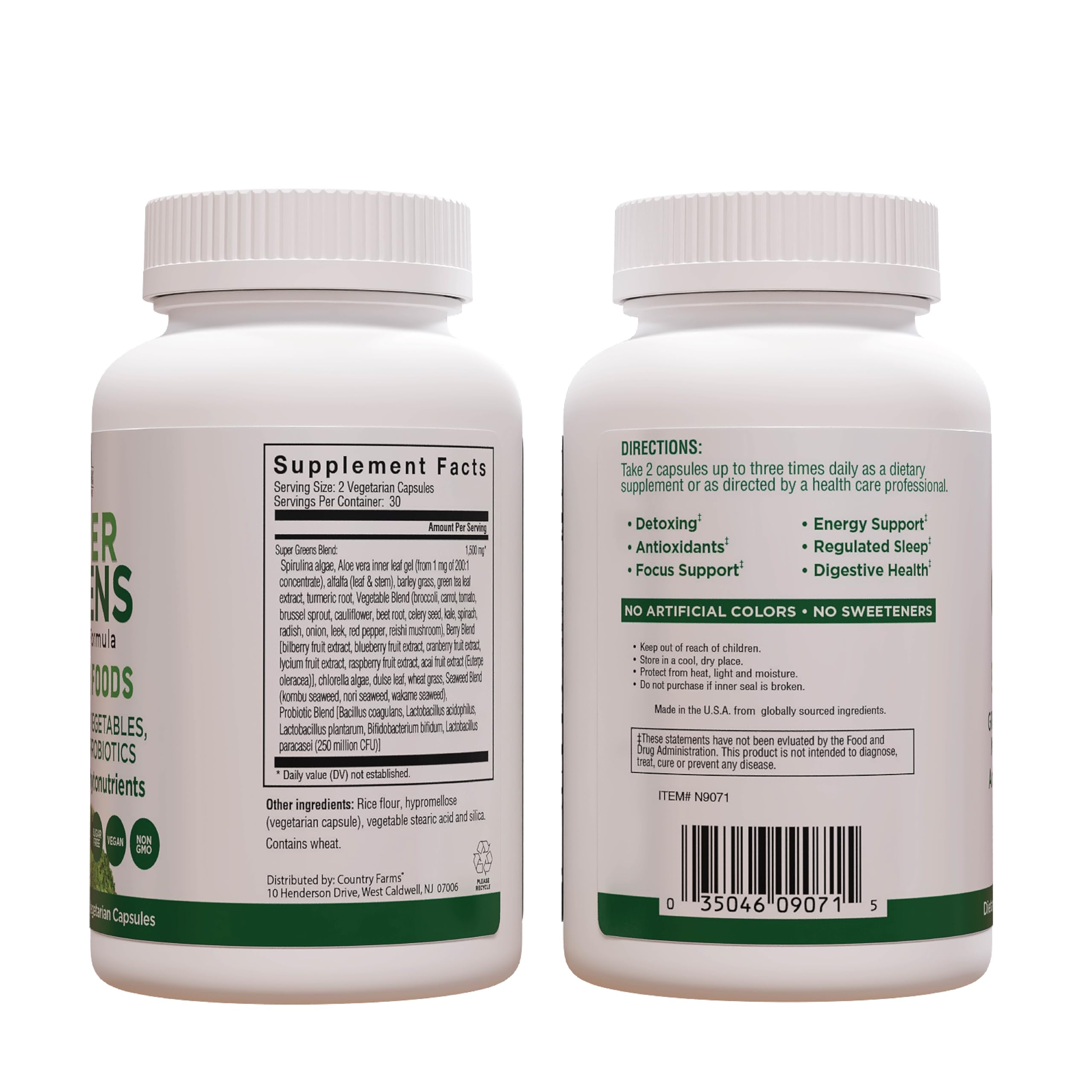 vegan-friendly blended vitamin & mineral supplements