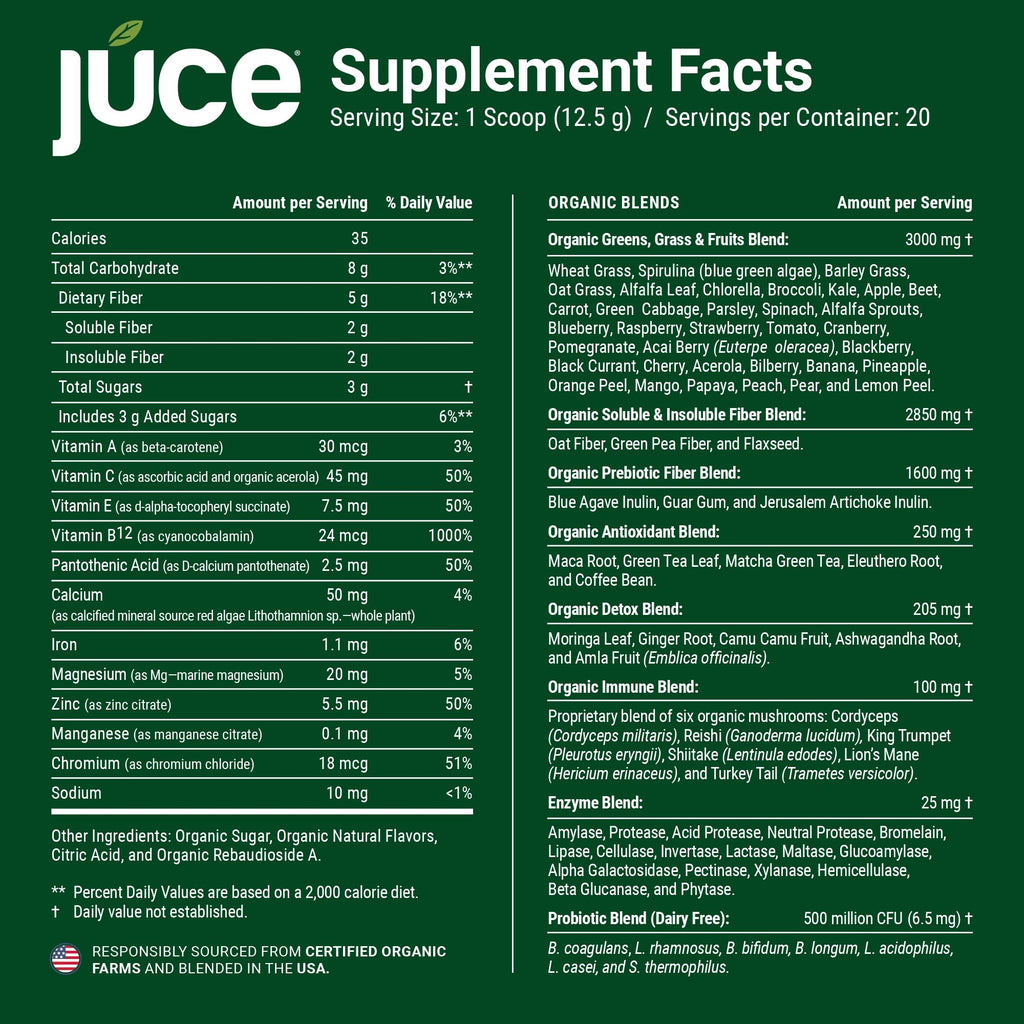 vegan-friendly blended vitamin powder