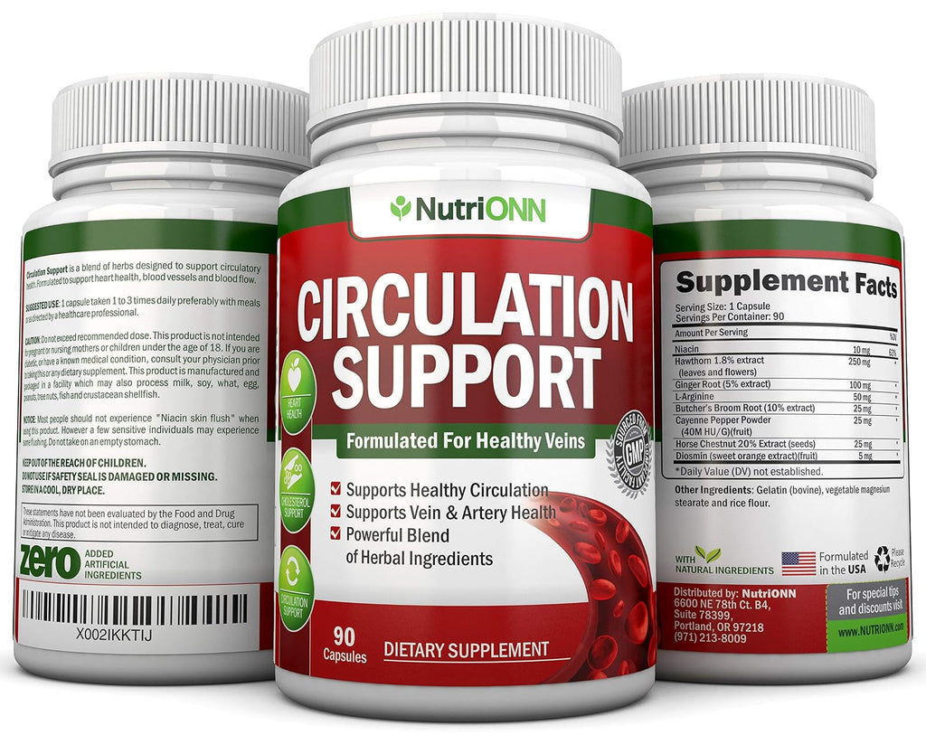 Vegan-friendly blood circulation supplement