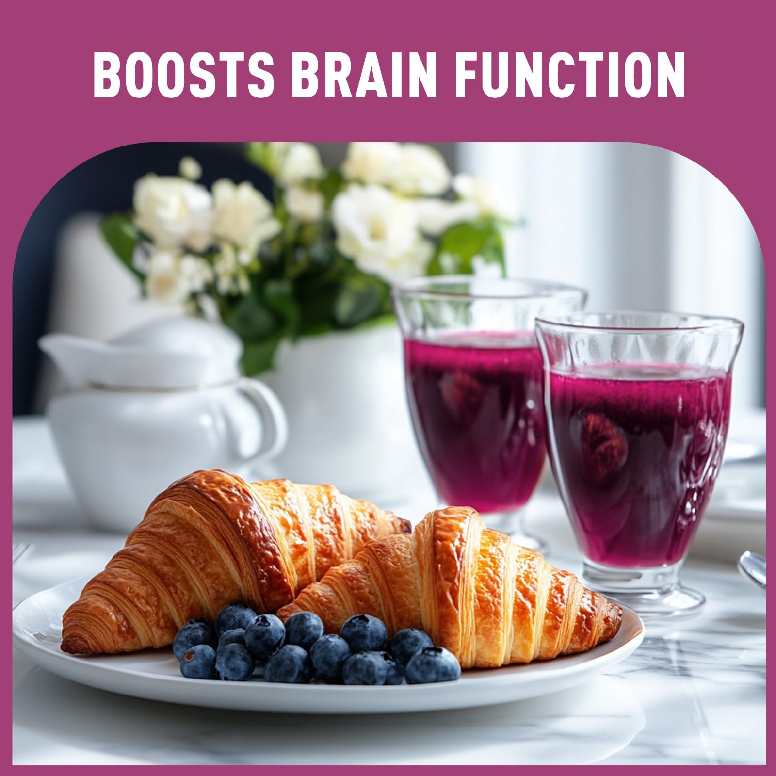 vegan-friendly blueberry juice powder