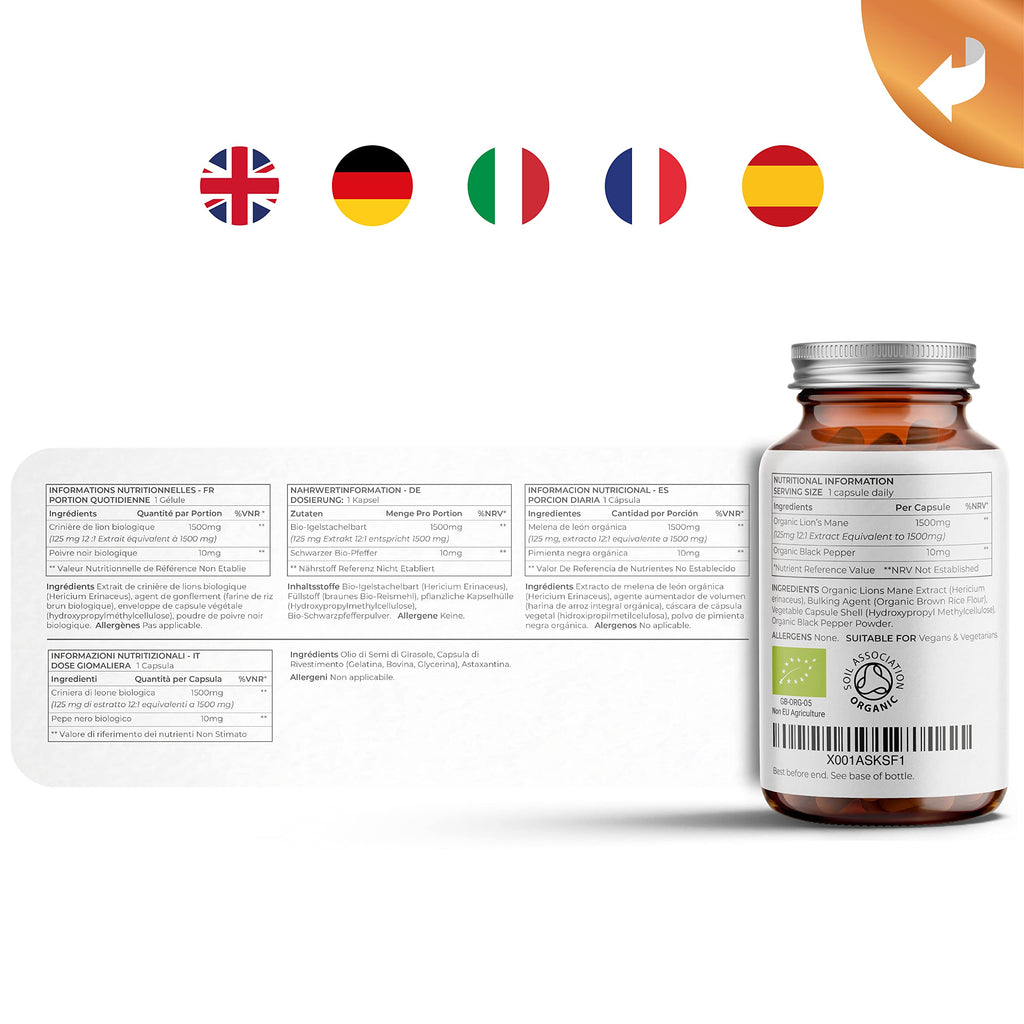 Vegan-friendly brain health supplement