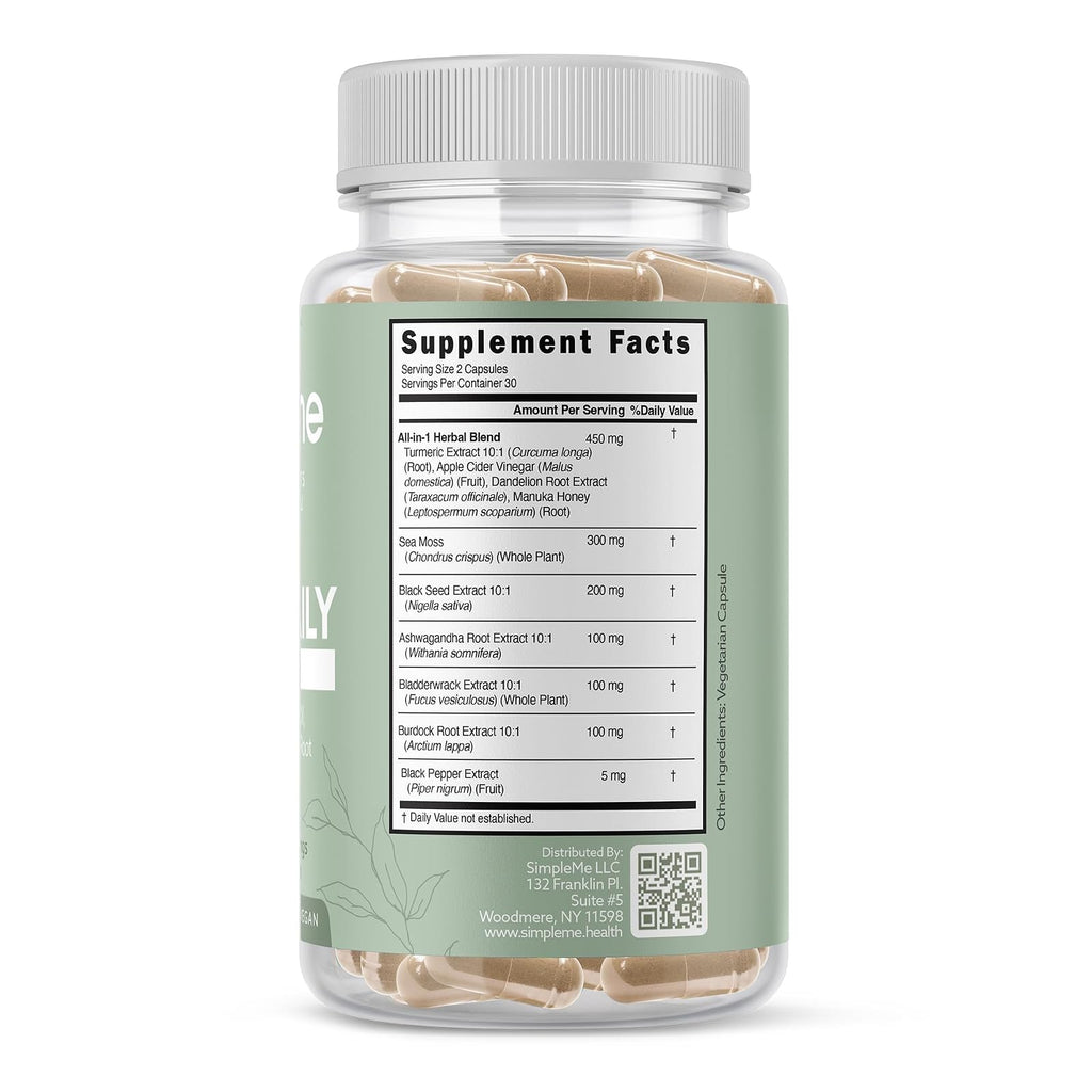 vegan-friendly burdock root capsules