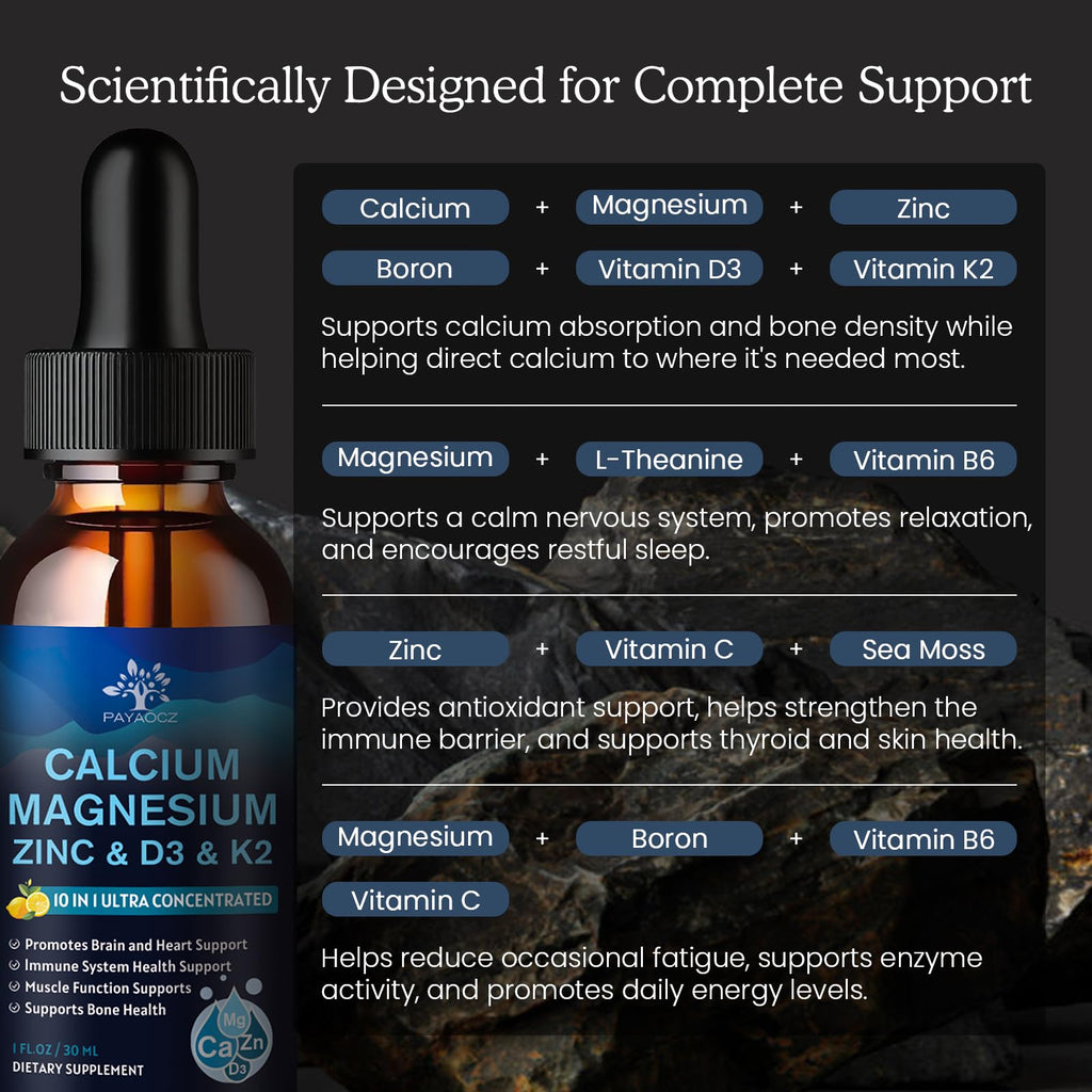 vegan-friendly calcium and magnesium blend