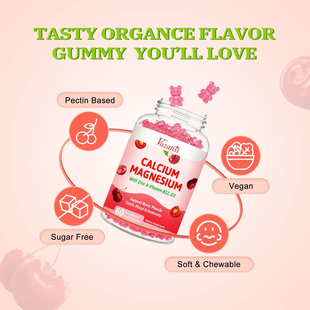 vegan-friendly calcium and magnesium gummies