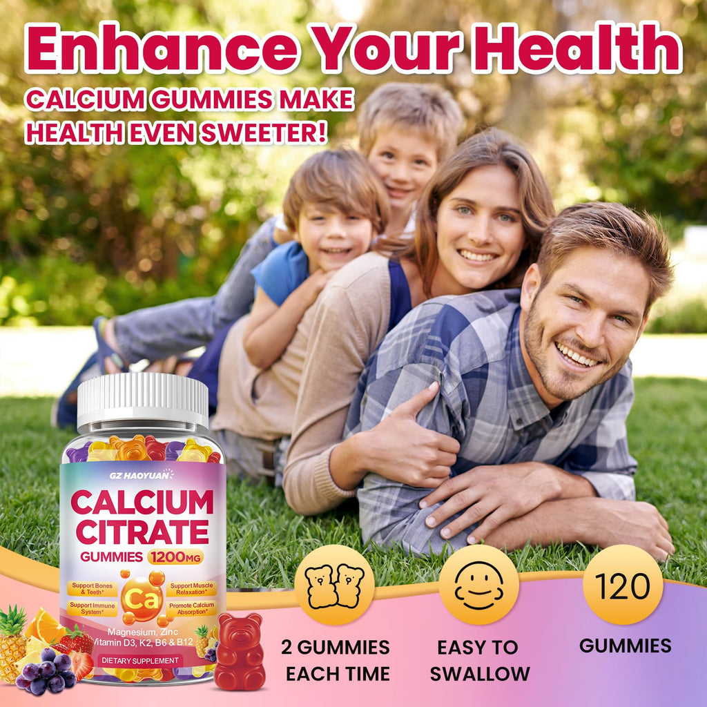 Vegan-friendly calcium gummies for better nutrition