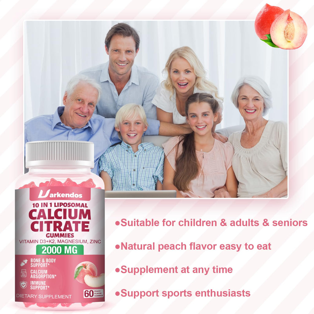 Vegan-friendly calcium gummies for mineral support