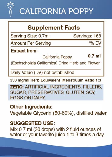 vegan-friendly California poppy tincture
