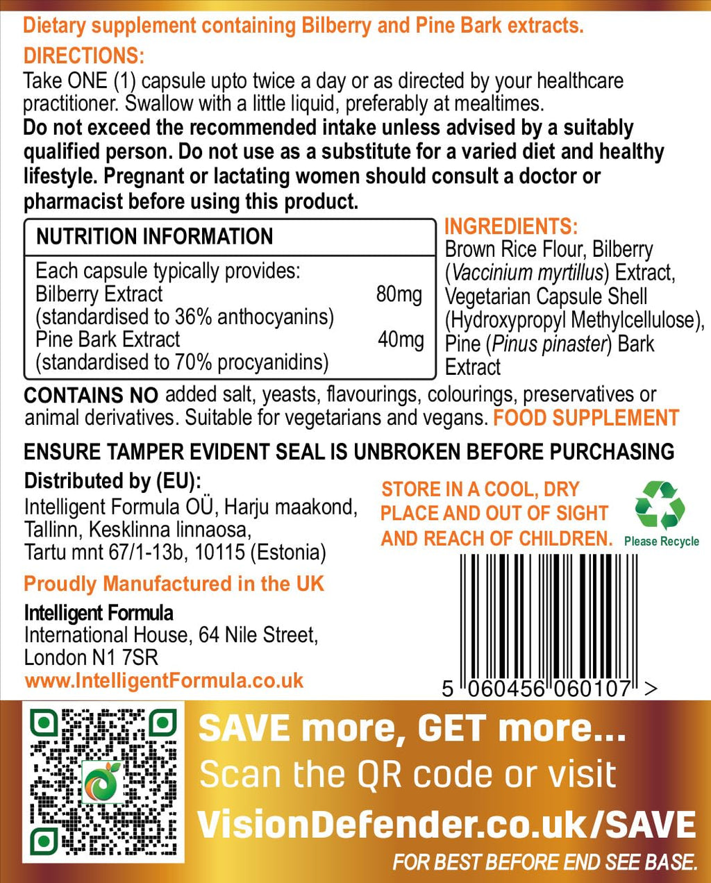 Vegan-friendly capsules for eye wellness