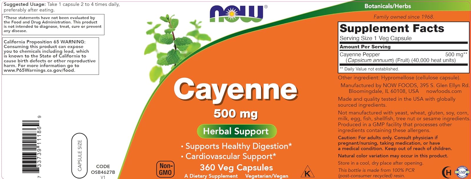 vegan-friendly cayenne capsules