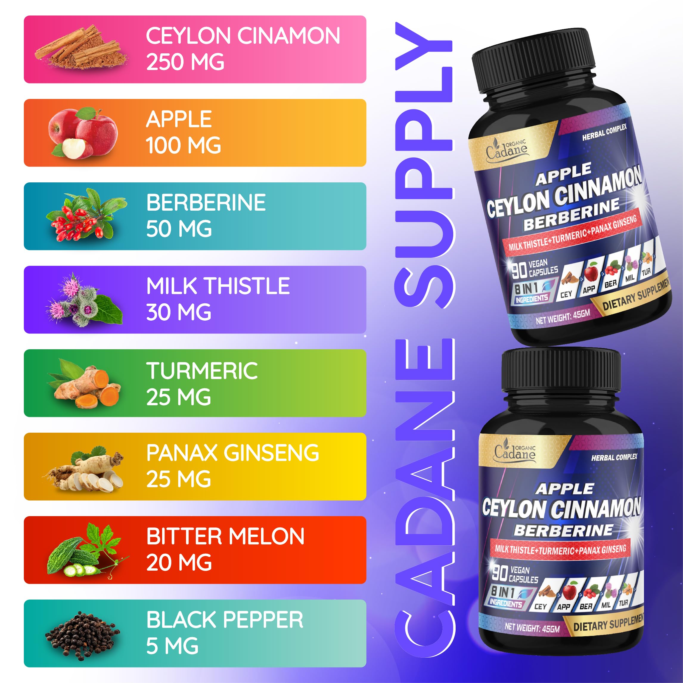vegan-friendly cinnamon capsules