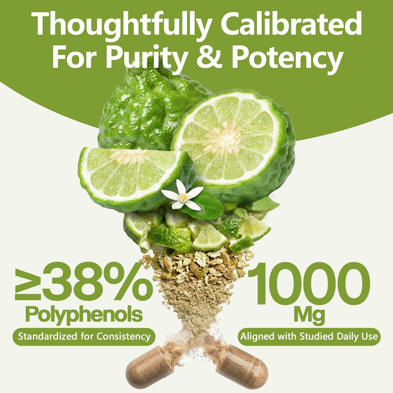 Vegan-friendly Citrus Bergamot capsules