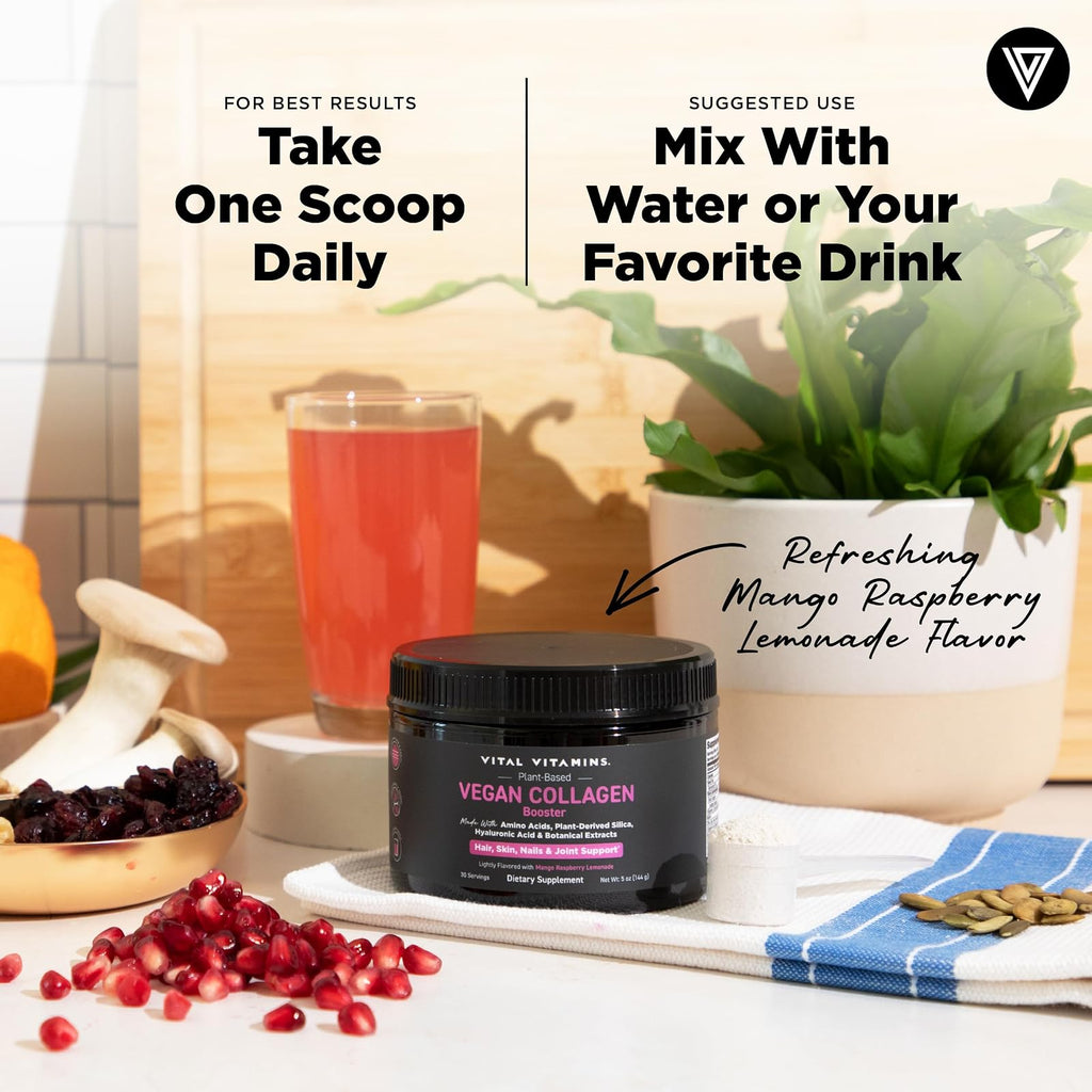 Vegan-friendly collagen for hair strength
