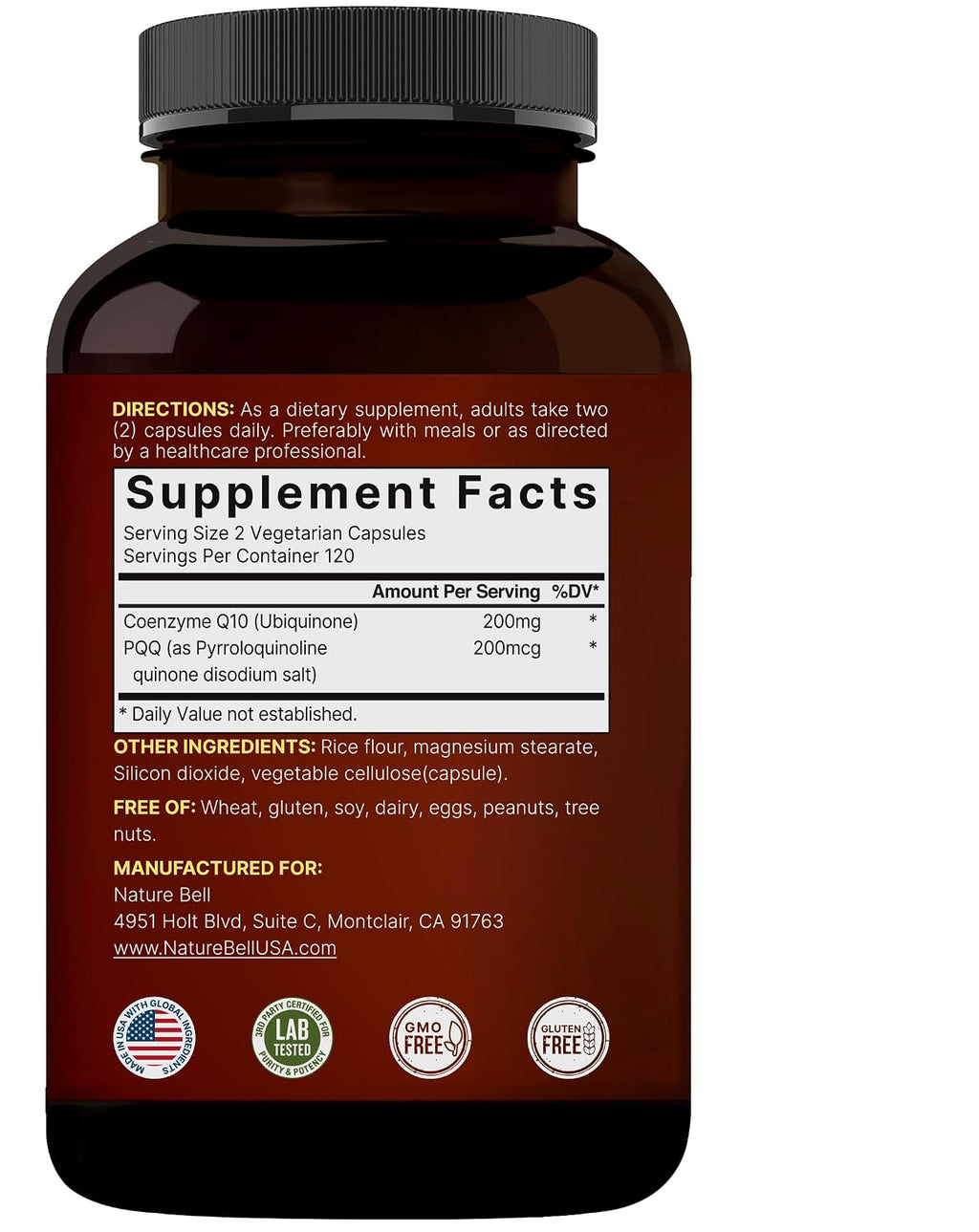 vegan-friendly CoQ10 capsules