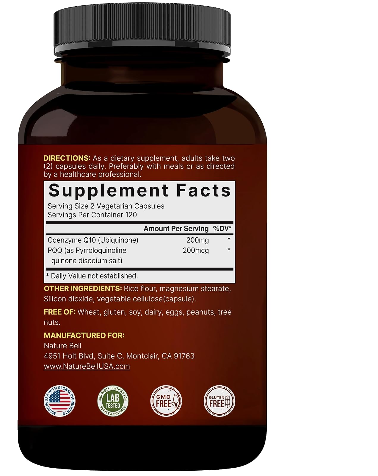vegan-friendly CoQ10 capsules