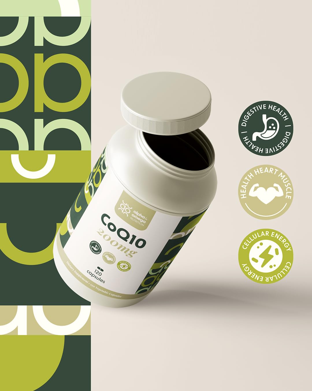 Vegan-friendly CoQ10 supplement