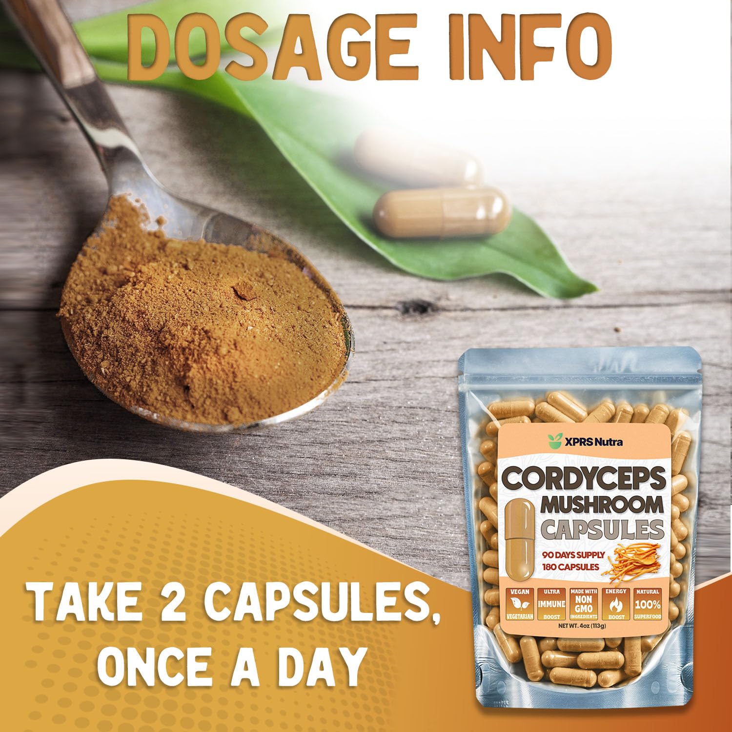 vegan-friendly cordyceps capsules