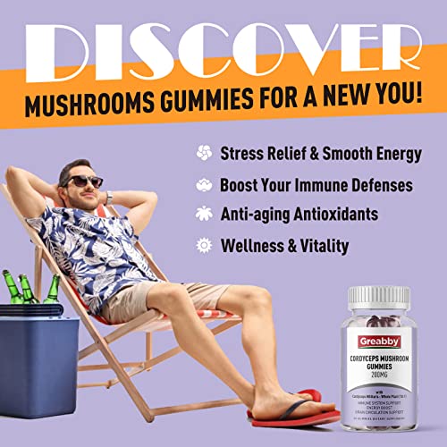 Vegan-friendly Cordyceps energy gummies