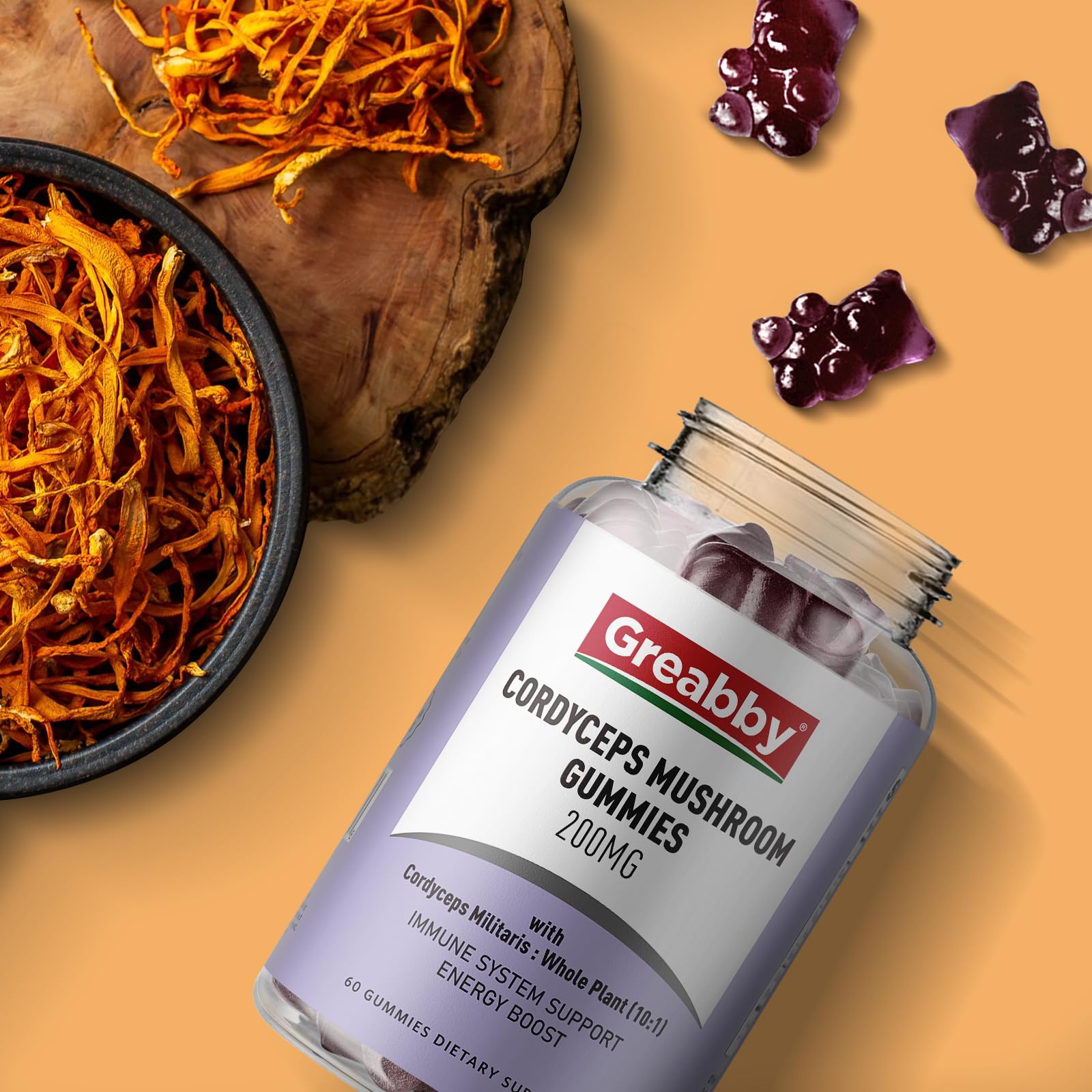 Vegan-friendly Cordyceps energy supplements