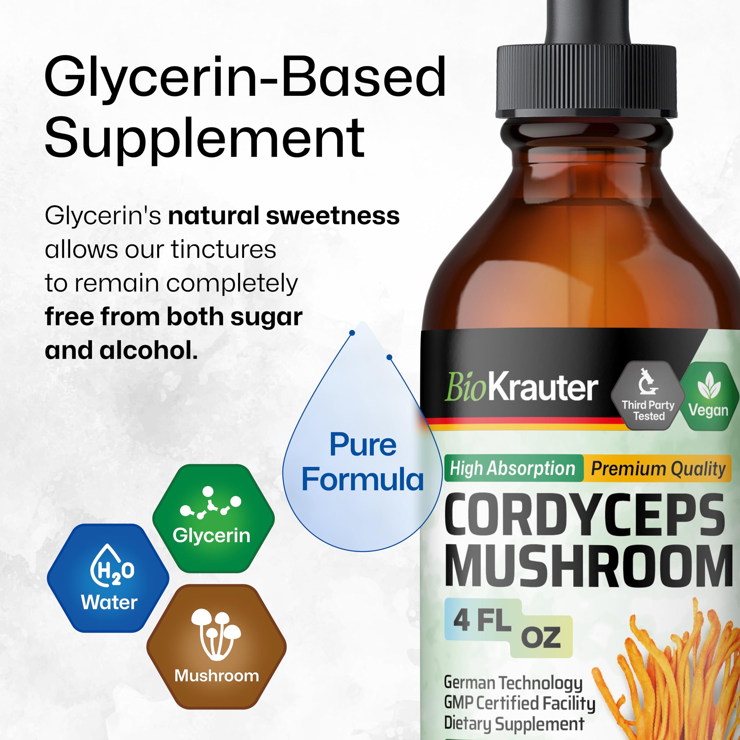 Vegan-friendly Cordyceps for energy