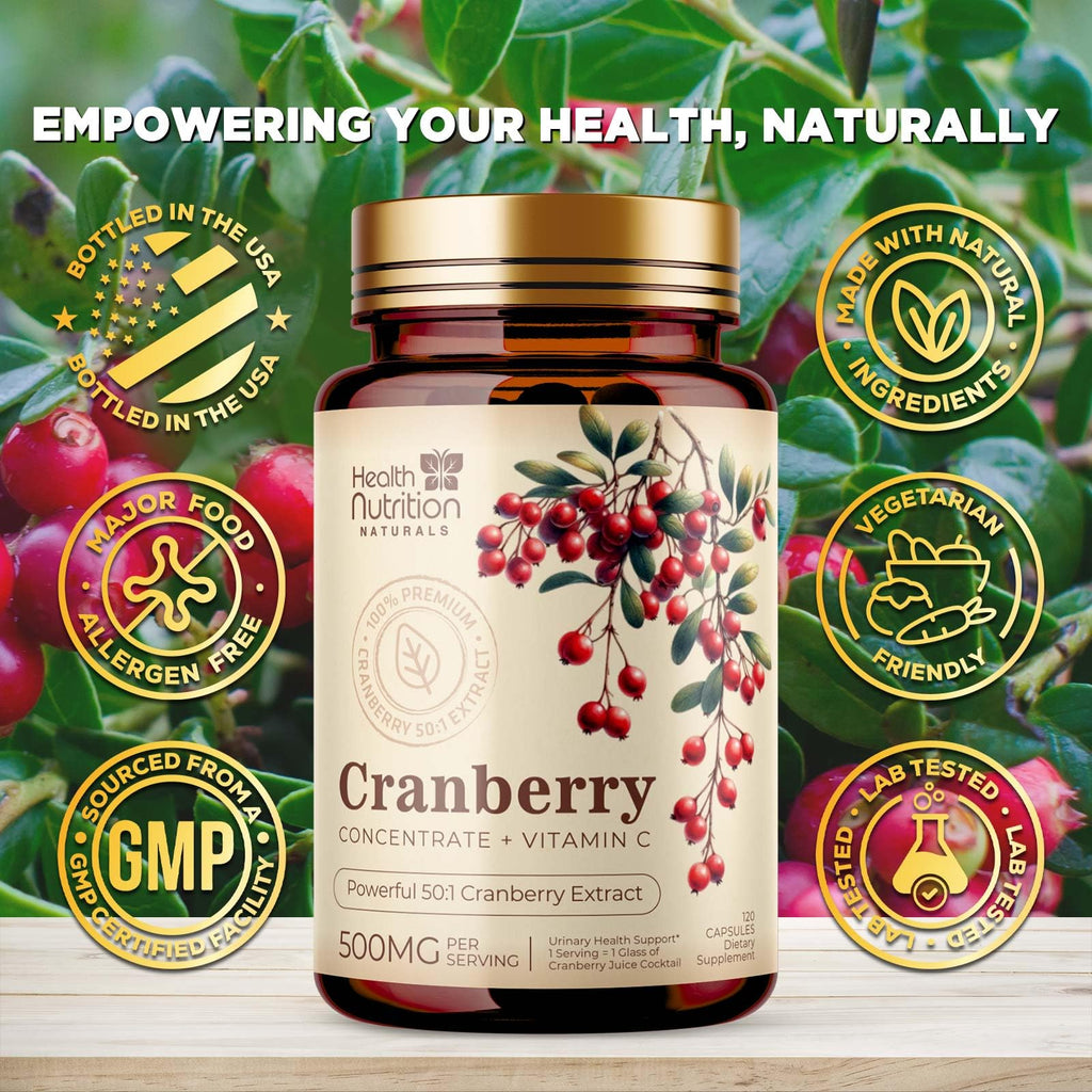 Vegan-friendly cranberry capsules