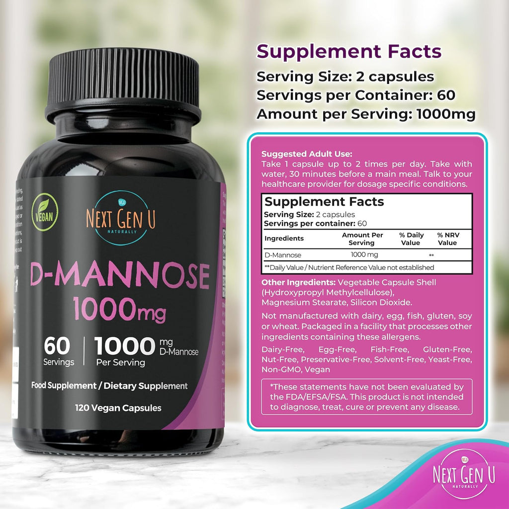 vegan-friendly D Mannose formula